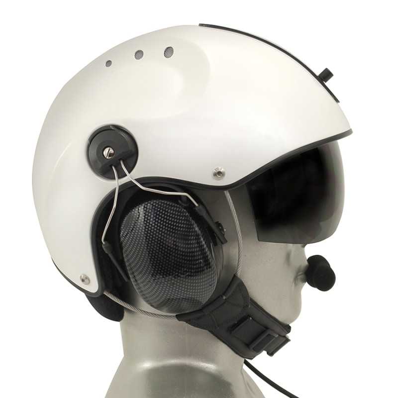 Icaro Pro Copter Aviation Helmet with Tiger PNR Headset with Bluetooth
