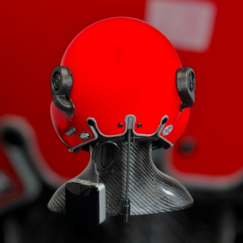 Tiger Aviation Helmet Fan Powered Cooling System