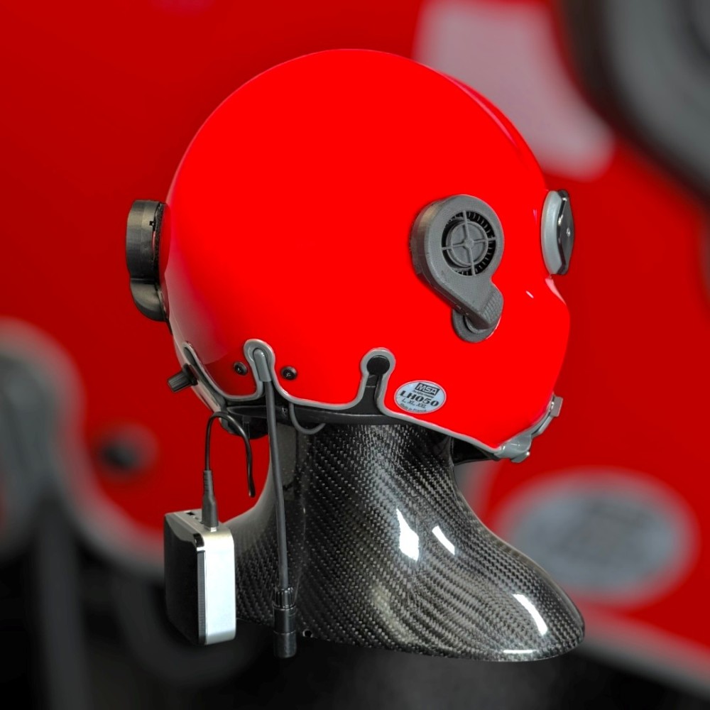 Tiger Aviation Helmet Fan Powered Cooling System