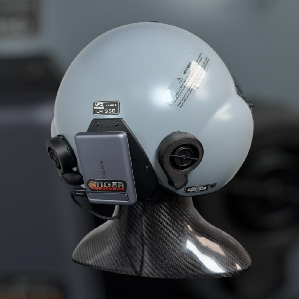 Tiger Aviation Helmet Fan Powered Cooling System