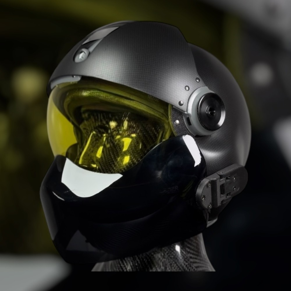 Maxillo Polycarbonate Helicopter Helmet Face Shield Kit