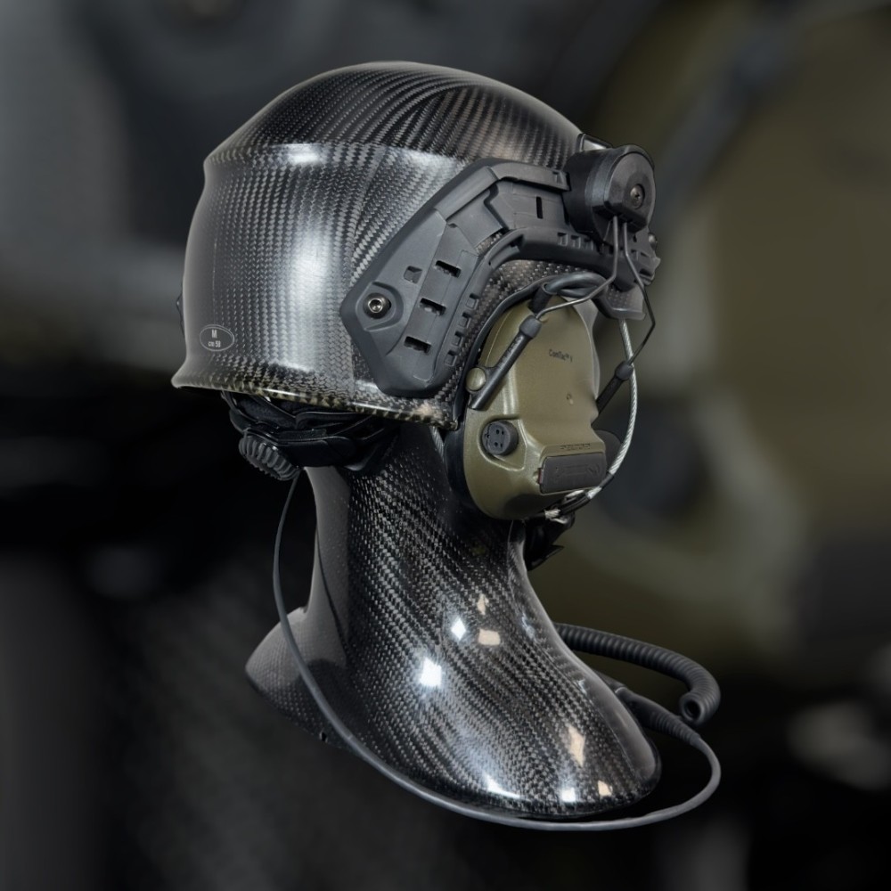 Icaro Carbon X Tactical Helmet without Comms | Helicopter Helmets